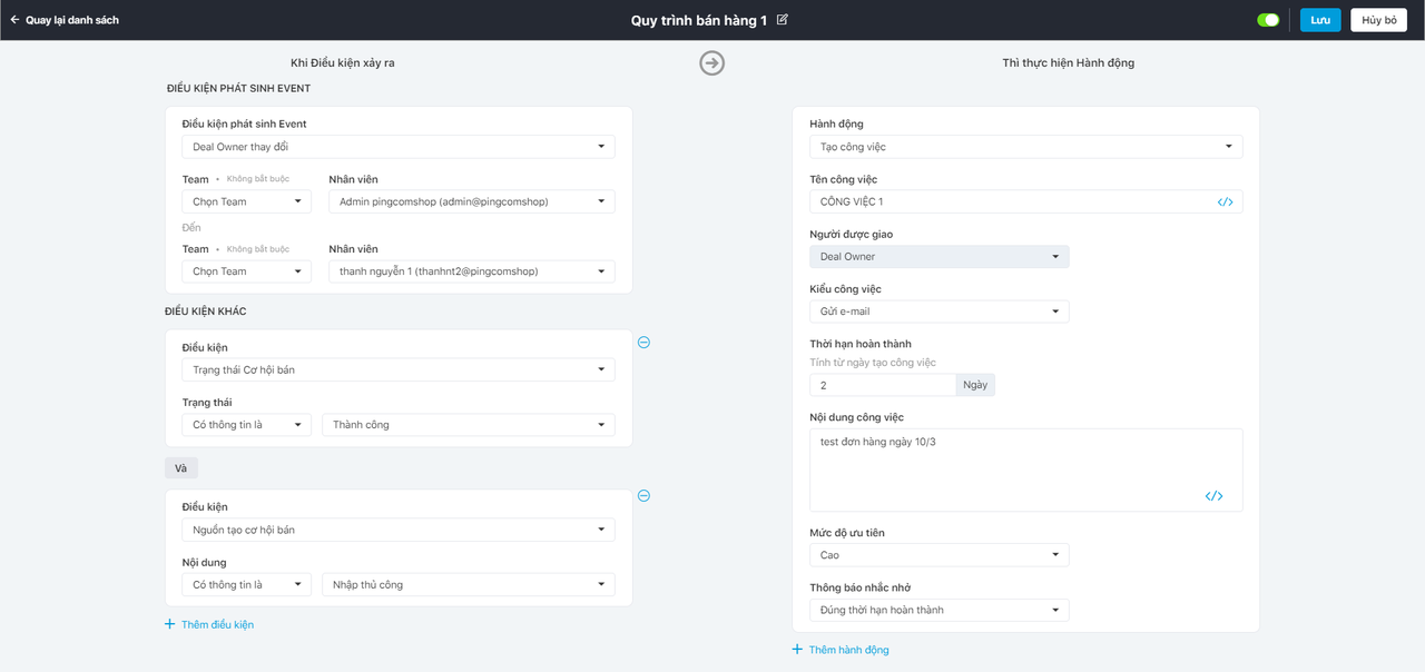Oppty Automation - Tối ưu quy trình bán với Luật tự động thông minh ...